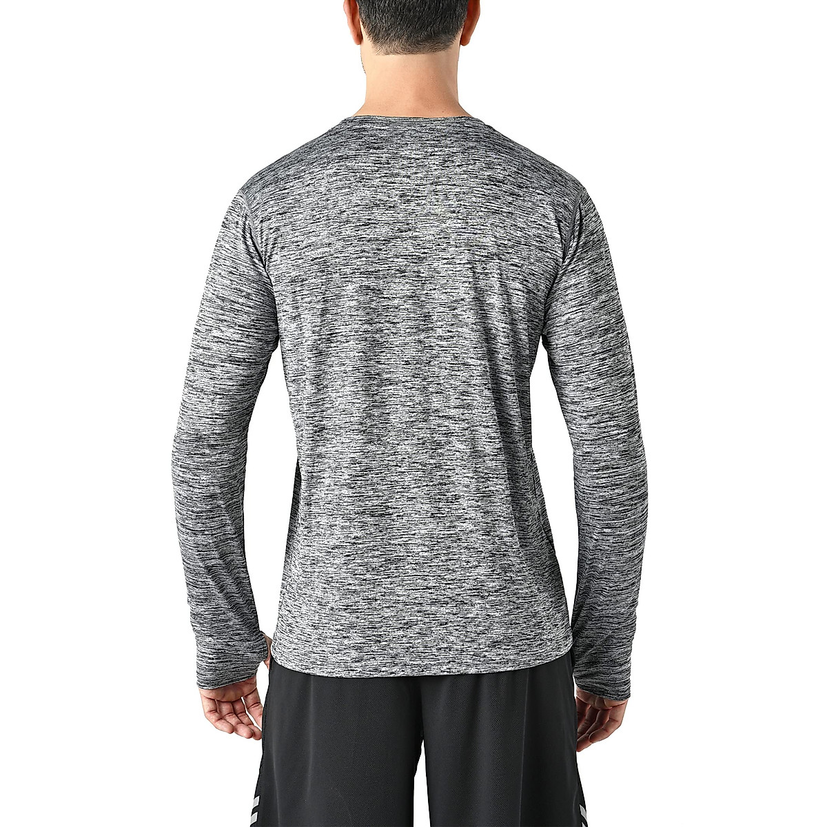 3 Pack: Men's Long Sleeve T Shirts, Dry Fit UV Sun Protection Outdoor Hiking Athletic Active Tops with Thumb Holes (Set 1, Medium)