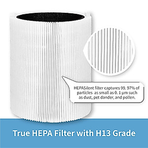2 Pack 311 Auto Filters Replacement，Compatible with Blueair Blue Pure 311 Auto Air Purifier，2 in 1 HEPASilent and Activated Carbon Filter