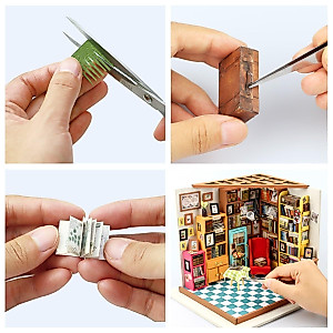 Rolife 1:20 Miniature House Kits-Tiny House Kit-DIY Miniature Dollhouse Kits for Adults-Model Building Craft Kits-Hobbies Gifts for Women and Men