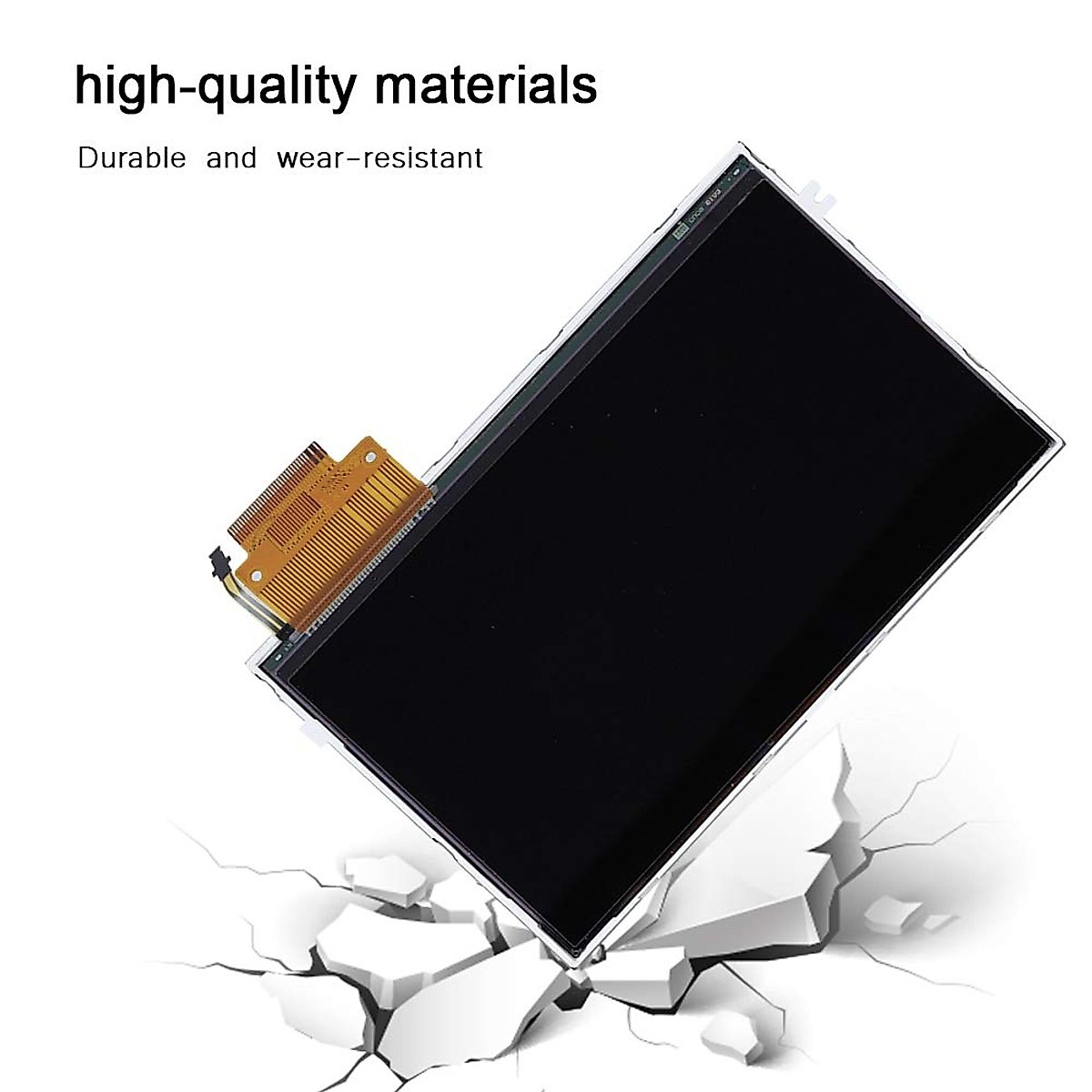 Mugast Fix Repair Replacement LCD Display Screen for PSP 2000 2001 2003 2004, Game Console Backlight Monitor Screen Replacement with Professional Chip Sets for Excellent Performance