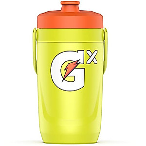 Gatorade Gx Performance Jug, 64oz, Leakproof, Non Slip Grip, Great for Athletes, Neon Yellow