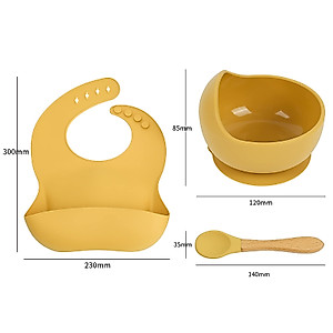 Trio Silicon Baby Feeding set bib,bowl and spoon in a gift box (mint green)