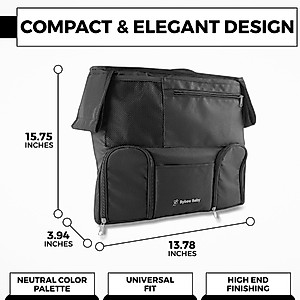 Bybee Baby Universal Stroller Organizer with Insulated Cup Holder, stroller phone holder. Parent Console AccessorieFits for Stroller like Uppababy, Baby Jogger, Britax, BOB, Umbrella and Pet Stroller.