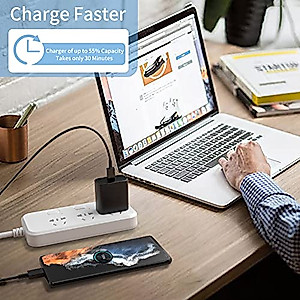 45W USB-C Charger, Fast Charger Type C Adapter for Samsung Galaxy S23 S22 Ultra/S22/S22 Plus/Note 10/10+/20/S20/S21, Galaxy Tab S7/S7+/S8/S8+/S8 Ultra with 5FT Cable C-to-C