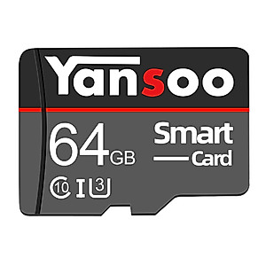 Bundle Include 64GB Micro Memory Card + Yansoo Dual Dash Cam Front and Inside