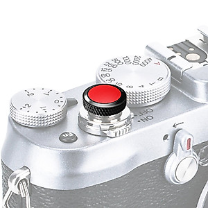 JJC Camera Soft Release Button, Shutter Button for Fuji Fujifilm X-T5 X-T4 X-T3 X-T30 X-T30 II X-T20 X-PRO3 X100VI X100V X-E4 X-E3 Sony RX1R II RX10 IV III Leica Q3 M10 M9 Nikon Df F3