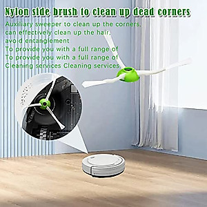 Replacement Parts and Accessories are Compatible with iRobot Roomba i3+i4 i6+i7 i7+i8 i8+/Plus E5 E6 E7 I, E&J Series 1 Set of Multi Surface Rubber Brushes 4 High-Efficiency Filters 4 Side Brushes…