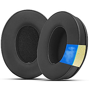 Replacement Earpads Cushions for HyperX Cloud/Alpha/Flight/Stinger Earpads Replacement, Ear Cushions for Sony MDR-7506/V6/V7/CD900ST, Also Fit for Steelseries Arctis & More, Cooling Gel Fabric