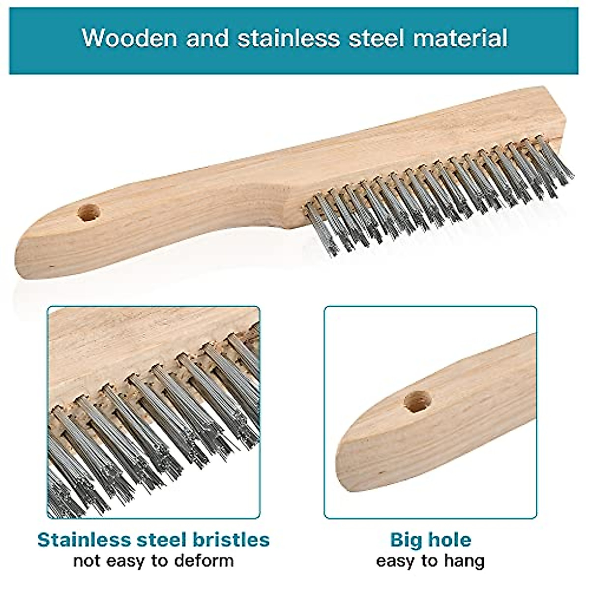 Worldity 4Pcs Welding Slag Removal Tool Set, 10 Inch Chipping Hamme with Coil Spring Handle, Mufti Functional Welding Pliers, Wire Brush, Welding Gloves for Cleaning Removing Slag