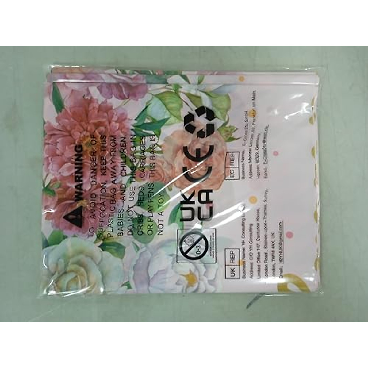 QUERICKY 4 Pack Floral Tablecloths for Birthday, Plastic Rectangle Pink Flower Tablecovers for Tea Party Supplies, Baby Showers, Wedding, Bridal Shower, Birthday, 51x87''