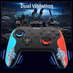 funlarea Wireless Pro Switch Controller for Nintendo Switch, Compatible with Switch Support Amibo, Wakeup, Screenshot and Vibration Functions