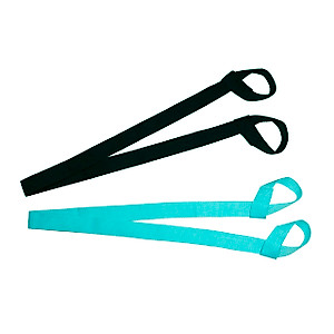 XIAOXGXF 2 Packs Yoga Mat Strap Yoga Mat Sling Yoga Mat Carrier (Black+Sky Blue)