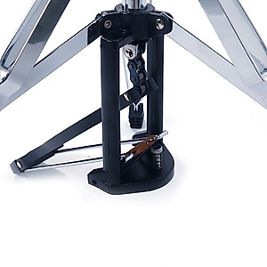 Professional Foldable Hi-Hat Stand,Control Style Drum Hi-Hat Cymbal Stand with Pedal (Cymbals not included)