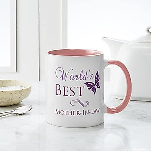 CafePress World's Best Mother In Law Mug Ceramic Coffee Mug, Tea Cup 11 oz