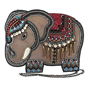Mary Frances Trunk Show Beaded Crossbody Handbag, Multi