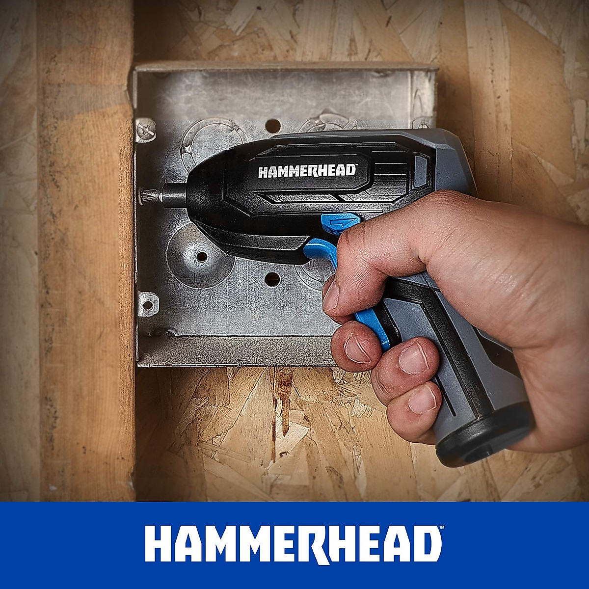 Hammerhead Rechargeable 4V Cordless Screwdriver with 9pcs Bit – HCSD040