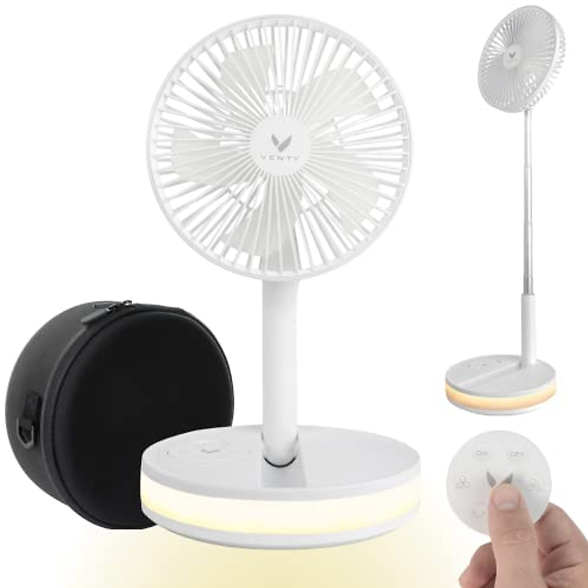 VENTY Original Portable Fan - Wireless Battery Operated Fan With 4 ...