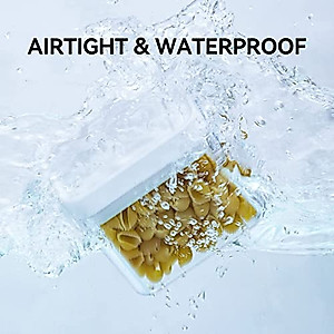 CLEVHOM Cereal Containers Storage, Airtight Food Storage Container BPA Free Plastic Cereal Containers Moisture-Proof Large Pantry Organization and Storage for Pasta, Oats, Candy, Cereal - 7 Pieces