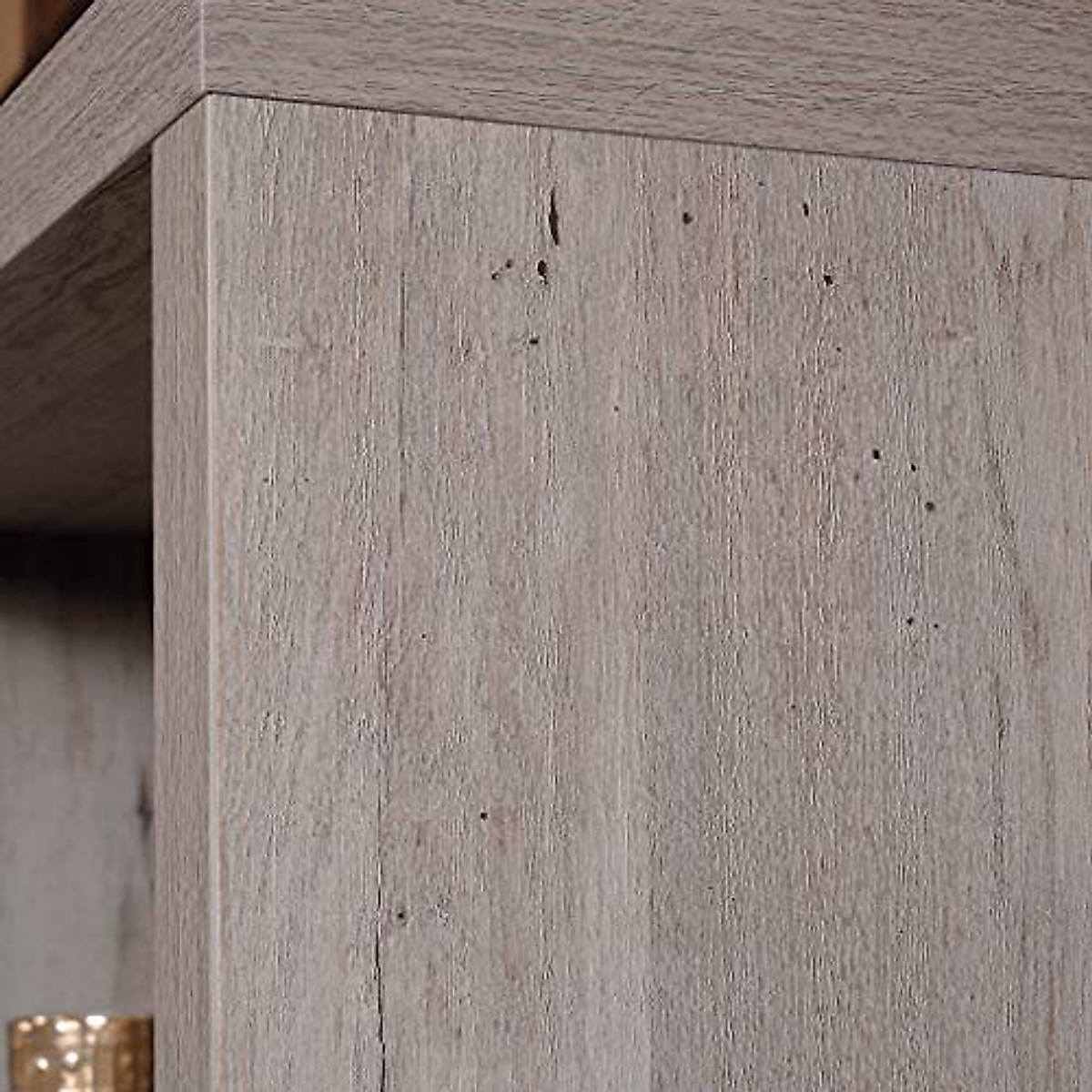 Sauder Manhattan Gate Tall Bookcase Mystic Oak Finish, L: 36.02" x W: 14.45" x H: 72.05"