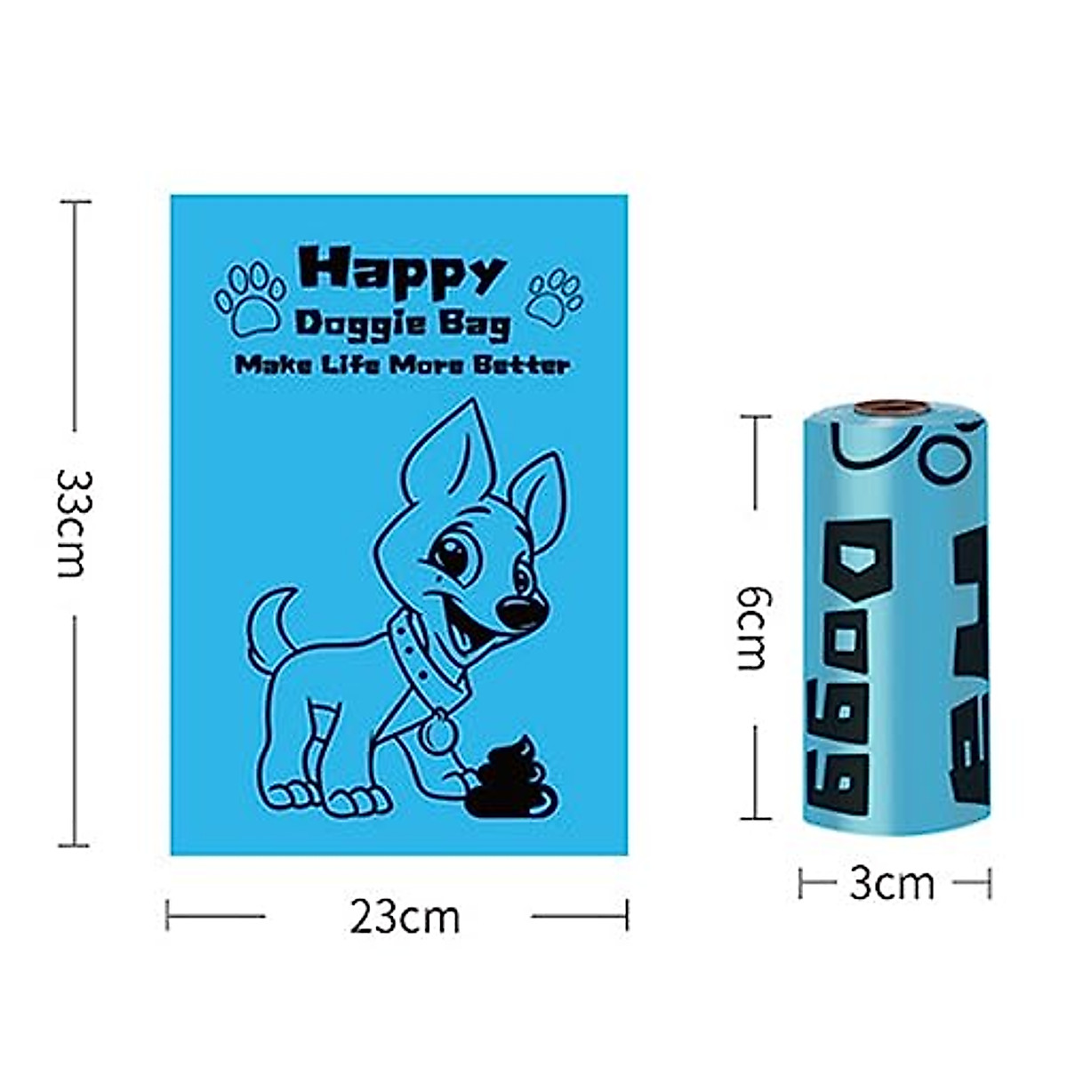 Biodegradable Dog Poop Bags - Strong, Leak-Proof, and Waterproof - Outdoor Pet Waste Management