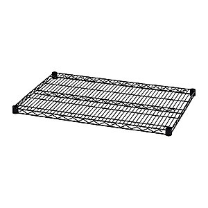 Alera SW583624BL Industrial Extra Wire Shelves, 36w x 24d, Black (Case of 2)