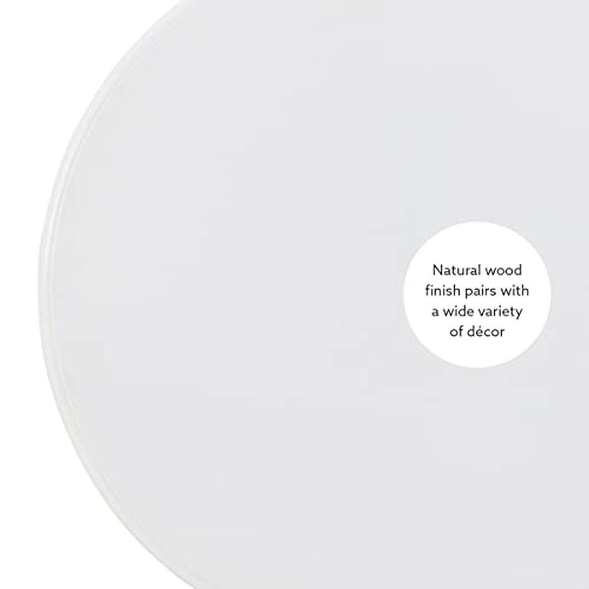 Powell White Pedestal Accent Table Pickins Round