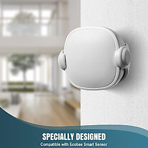 Lenink Wall Mount Compatible with Ecobee Smart Sensor, 2 Pack Smart Sensor Wall Holder Replacement Intelligent Robot Model (White)