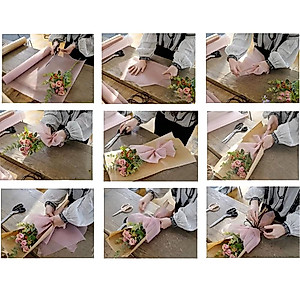 Corkwaw 24 Counts Color Flower Wrapping Paper,Waterproof Bouquet Wrapping Paper Used for DIY Crafts, Gift Packaging, Flower Shop Bouquet Packaging