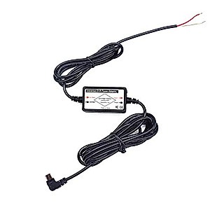 DC 12V to 5V Micro USB Cable Right Angle Plug, Dash Cam Hardwire Kit Micro USB Charger Car Direct Wired Charging Cable for Dash Cameras GPS Navigator Tablet DVR Recorder, Accept DC 12-24V Input