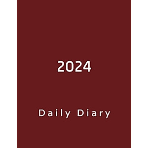 2024 Daily Planner One Page Per Day: 12 Month Organizer, Calendar 12 Months, Jan to Dec 2024, 8.5" x 11", 374 pages