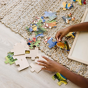 Melissa & Doug Dinosaurs Wooden Jigsaw Puzzle With Storage Tray (24 pcs)