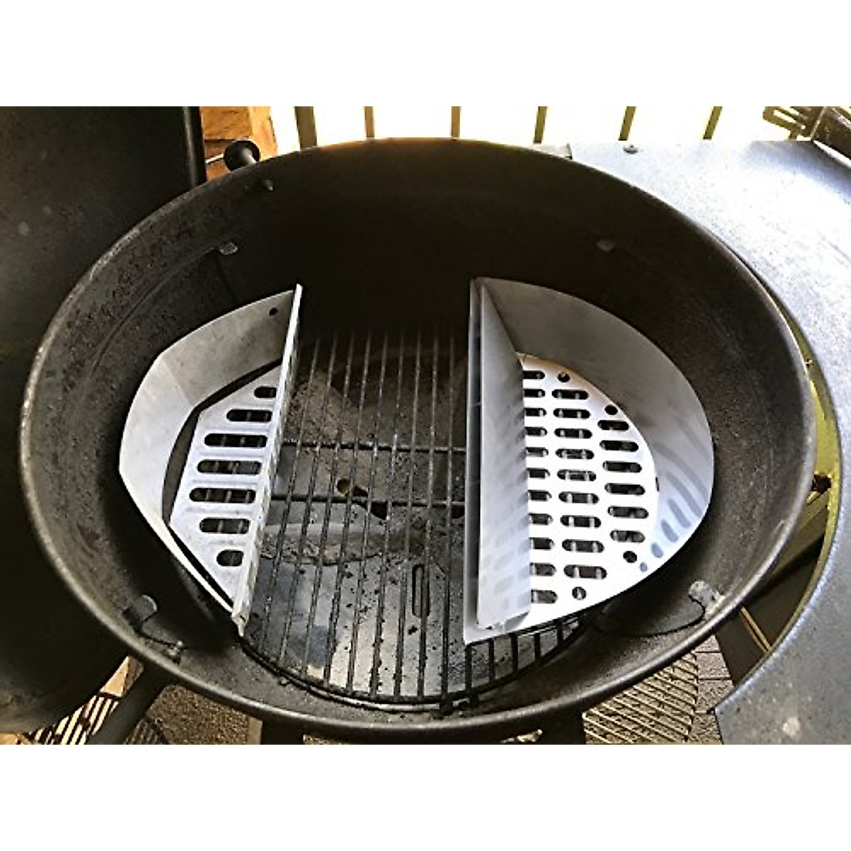 Slow 'N Sear Stainless Steel Charcoal Basket for 18" Charcoal Grills from SnS Grills
