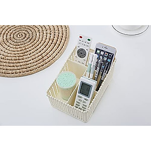 Multi-Purpose Storage Organizer | Office, Living Room, Bathroom Organizer | Holds Stationary, Vitamins, Supplements, Makeup | Large Capacity | Home Organization (Grey)