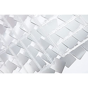 Kate 24pcs/Set Assembled Silver Shiny Sequins Wall Backdrop Panels Shimmer Photography Props for Birthday Wedding Party Decoration 30x30cm