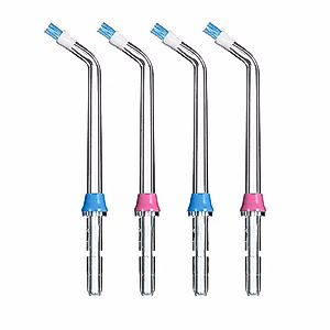 Plaque Seeker Replacement Tips Compatible with Waterpik Water Flossers and Other Brand Oral Irrigators, Water Flosser Tip Replacement, Plaque Remove Brisles Tips(4-Pack)