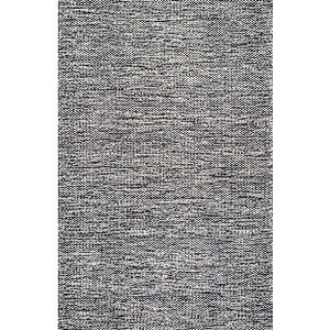 nuLOOM Alessi Solid Farmhouse Cotton Area Rug, 4x6, Grey