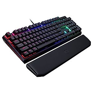 Cooler Master MK-750-GKCM1-US MasterKeys MK750 RGB LED Mechanical Gaming Keyboard, Cherry MX Brown, RGB LED, Full Size, Wrist Rest (Large)