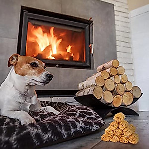 ECHSUM Fire Starter for Charcoal Fat Wood Stick Fireplace Camping Stove Fire Pit Charcoal Starter 56 Roll Easy Lighting Grill BBQ Chimney Survival