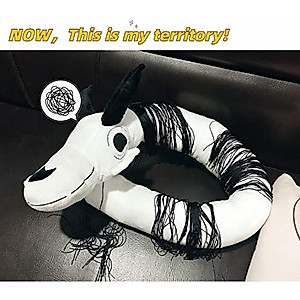 Verceco Monster Horse Plush Toy 46.5 inch Funny Creative Stuffed Animal Monster Plushie Halloween Thanksgiving Christmas Party Gift for Boys Girls