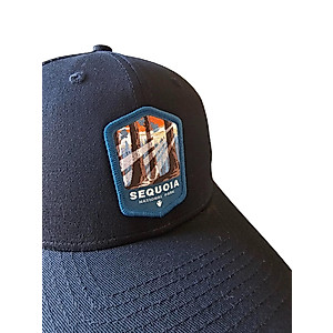 Sequoia Trucker Hat w/National Park Woven Patch (Black/Black)