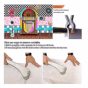 XLL Rock Roll Party Back to 50's Sock Hop Photography Background Back to 1950s Soda Shop Photo Backdrops 50s Retro Diner Time Rock Roll Classic Party Decoration Banner 7x5ft