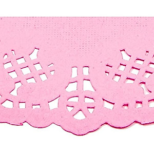 Mini Round Paper Lace Doilies, Rainbow Placemats (6 Colors, 600 Pack)