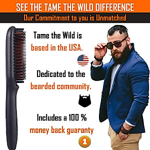 Tame's Elite Beard Straightener and Tame's Orange Walnut Beard Soap Bundle