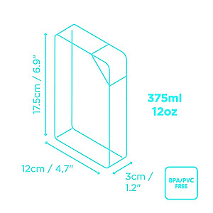 Get Bullish T-Rex Flask Style Pop Art Water Bottle | Flat Profile Fits in Handbag | BPA Free