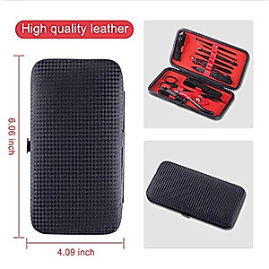 AKEROU Manicure Set Manicure & Pedicure Kits-Professional and Luxury 8 In 1 Nail Clippers Pedicure and Grooming Kit for mens (8PCS)