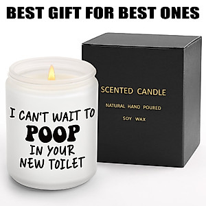 Housewarming Gifts for New Home, Gifts for New Apartment, Moving Away Gifts Ideas, Lavender Scented Candles with Funny Sayings, House Warming Gifts for New Place Apartment - House Warming Party Decor