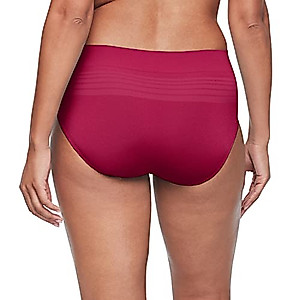 Warner's Women's No Pinching, No Problems Dig-Free Comfort Waist Smooth and Seamless Hipster RU0501P, Summer Berry