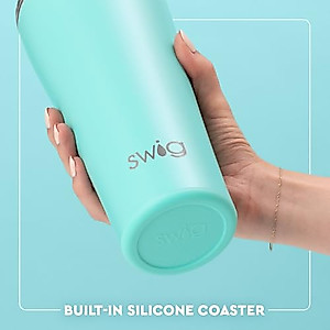 Swig Life Fresh Cut XL Set, 32oz Triple Insulated Tumbler with Lid + 22oz Travel Mug with Handle and Lid, Stainless Steel, Dishwasher Safe, Cup Holder Friendly Coffee Mugs