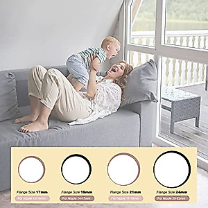 Nipple Sizer, Flange Measuring Tool for Breast Pump Flanges - Compatible, Silicone Flanges, Breast Pump Cushion, Flange Inserts, Nipple Ruler for Flange Sizing - Circle Ruler Design-Pink