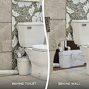 Saniflo Sanibest Pro: Macerating Upflush Toilet Kit (with Elongated Bowl)